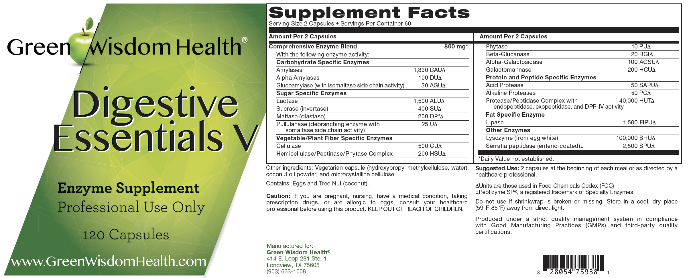 Digestive Essentials V – Green Wisdom Health